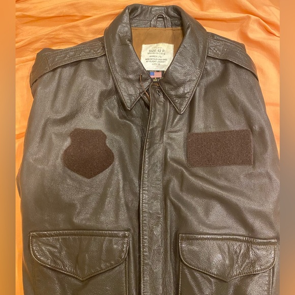 Jackets & Coats | Authentic Usaf Flight Pilot Jacket Vintage Military ...